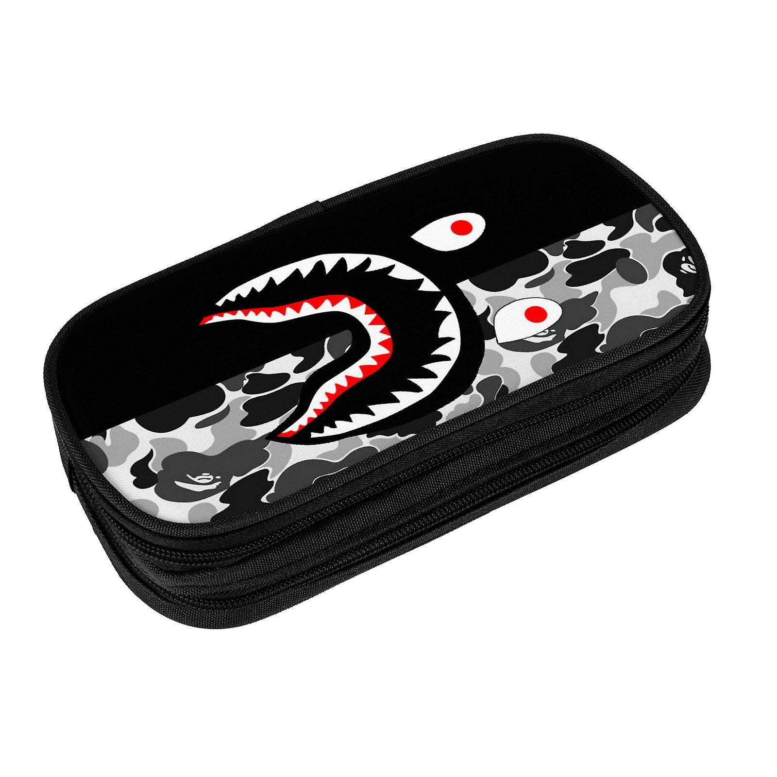 Bape Shark Camo Big Capacity Pencil Case, Large Storage Pencil Pouch ...
