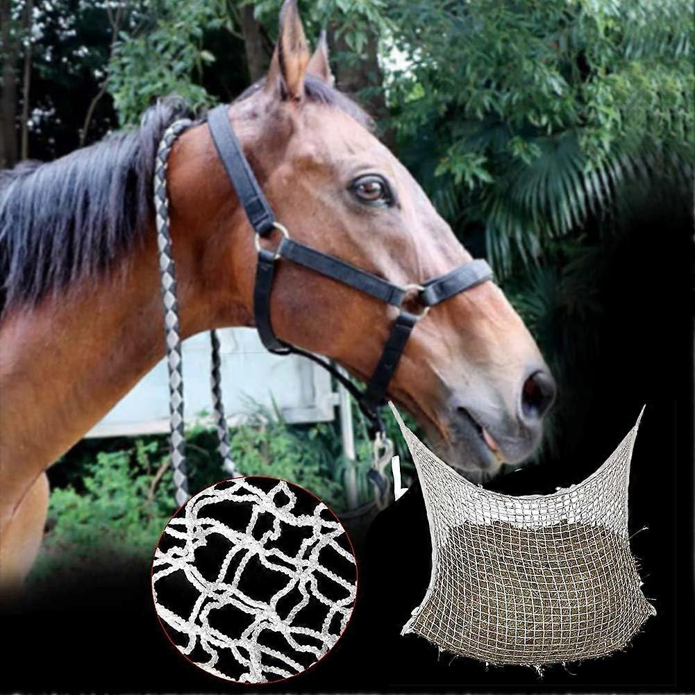 Nylon braided hay net for all-day use, slow feeding, horses, sheep ...