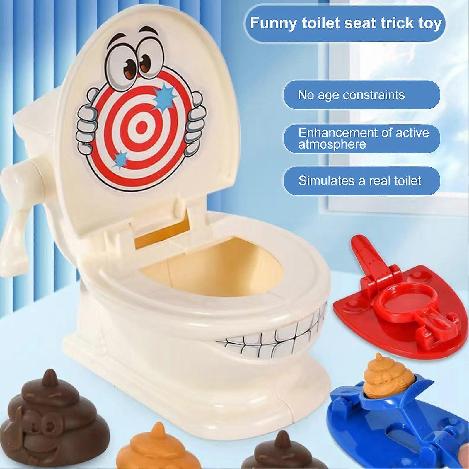 Funny Toilet Seat Trick Toy With 3d Poop Effect Portable Simulation ...