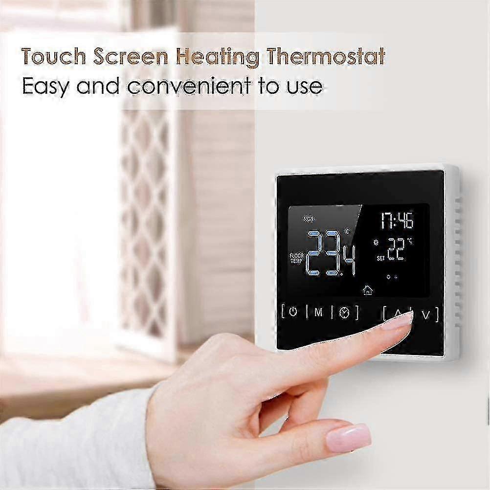 Thermostat For Electric Floor Heating, Programmable Temperature And Lcd ...