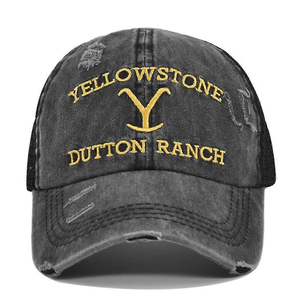 Yellowstone Dutton Ranch Criss-cross Baseball Hats Embroidered Caps ...