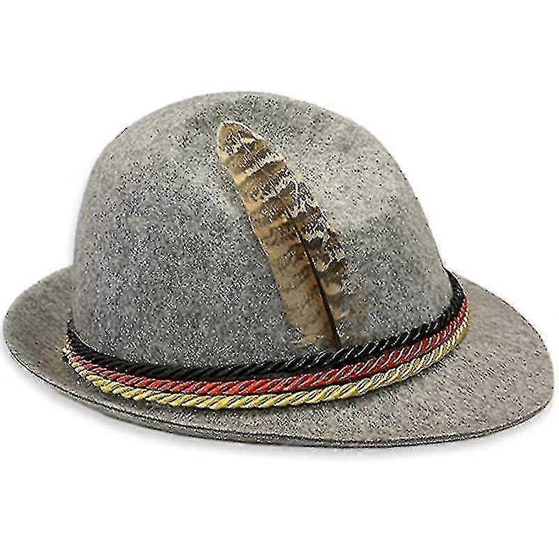 Mens German Alpine Bavarian Oktoberfest Costume Hat Swiss Traditional ...