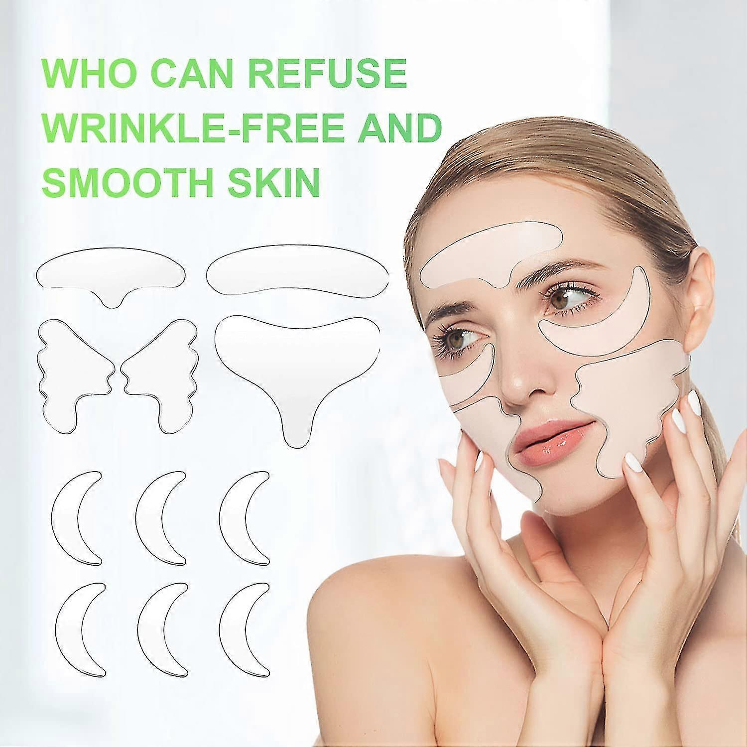 11 Pcs Reusable Silicone Chest Wrinkle Pads Patches,silicone patches ...