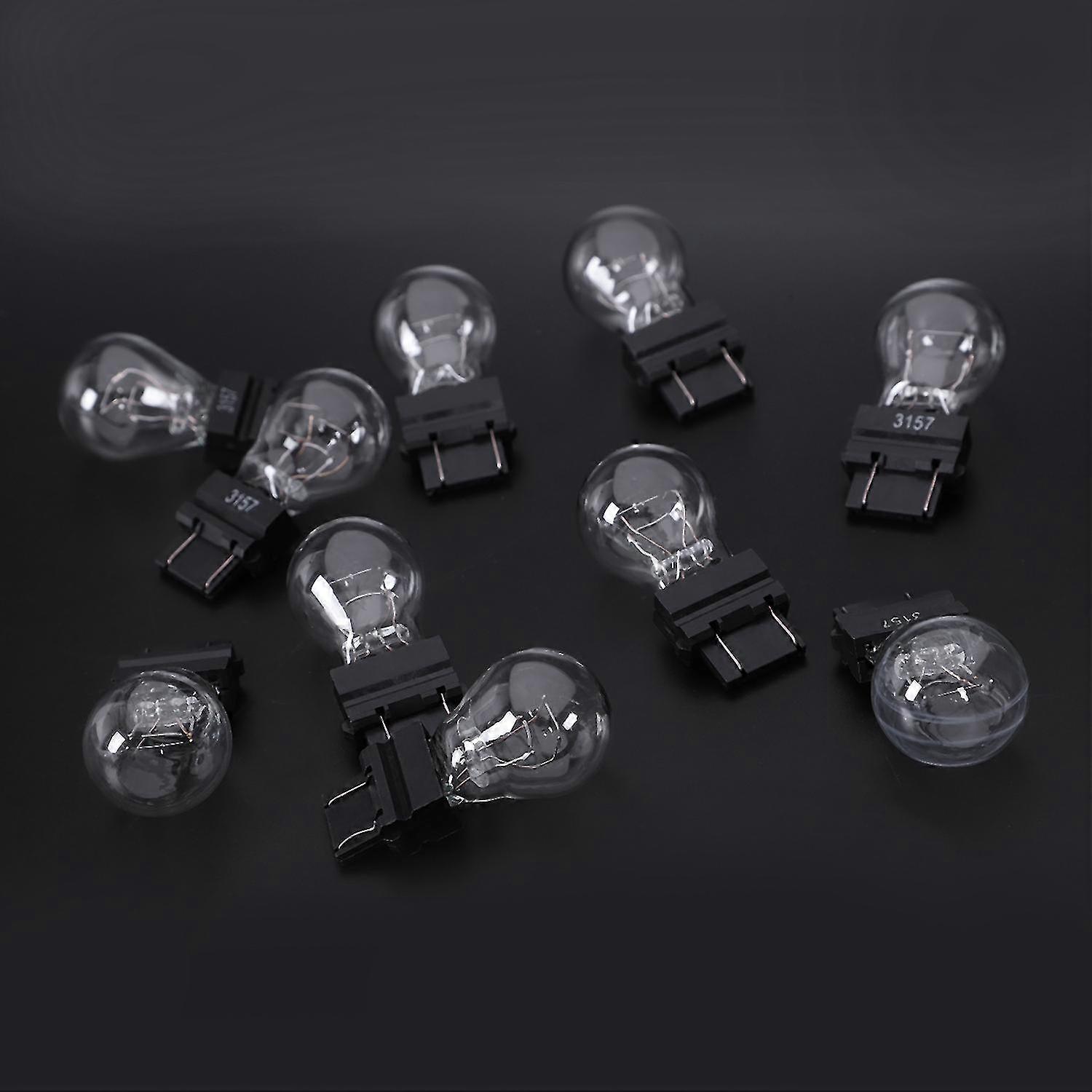 10x 3157 Bright Light Bulbs Tail Brake Backup Reverse S8 Signal Lamp ...