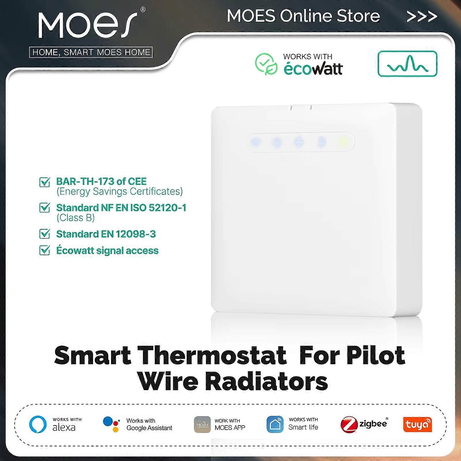 Smart Thermostat For Pilot Wire Heating Radiator Support Ecowatt ...