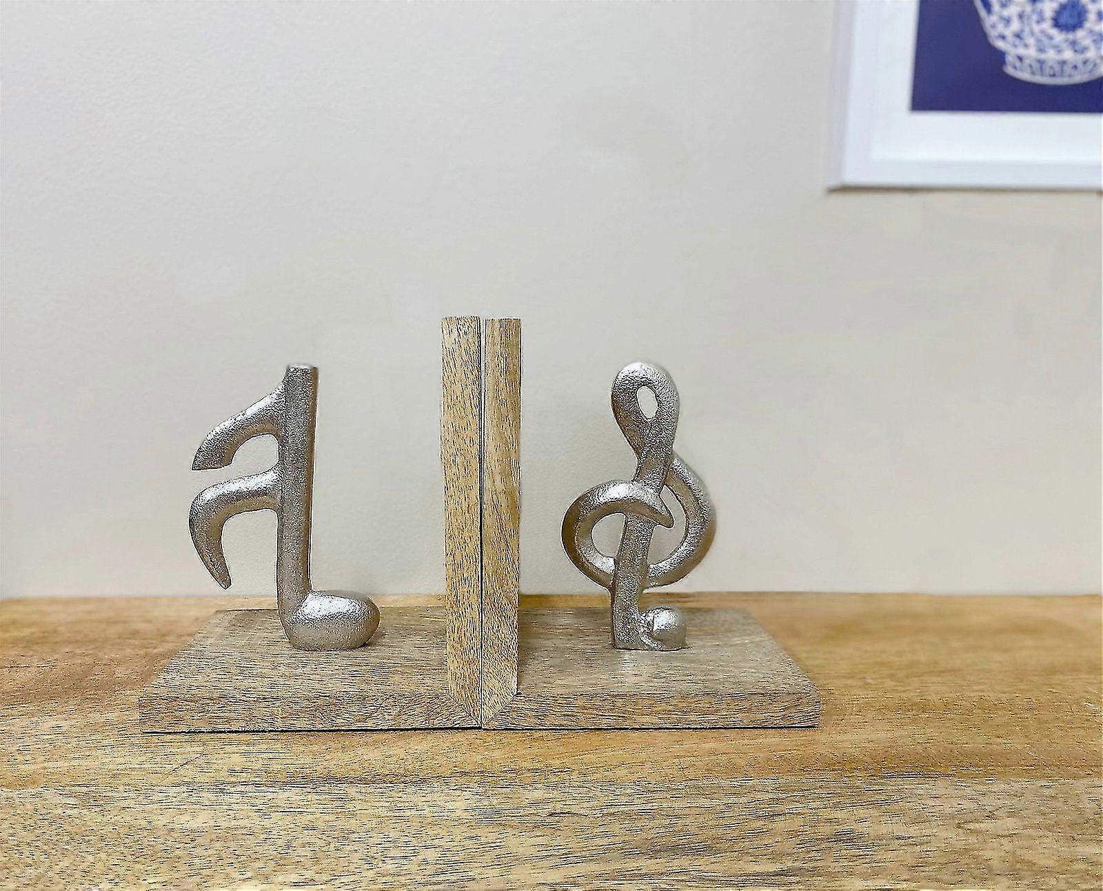 Set of two musical note bookends | Fruugo UK