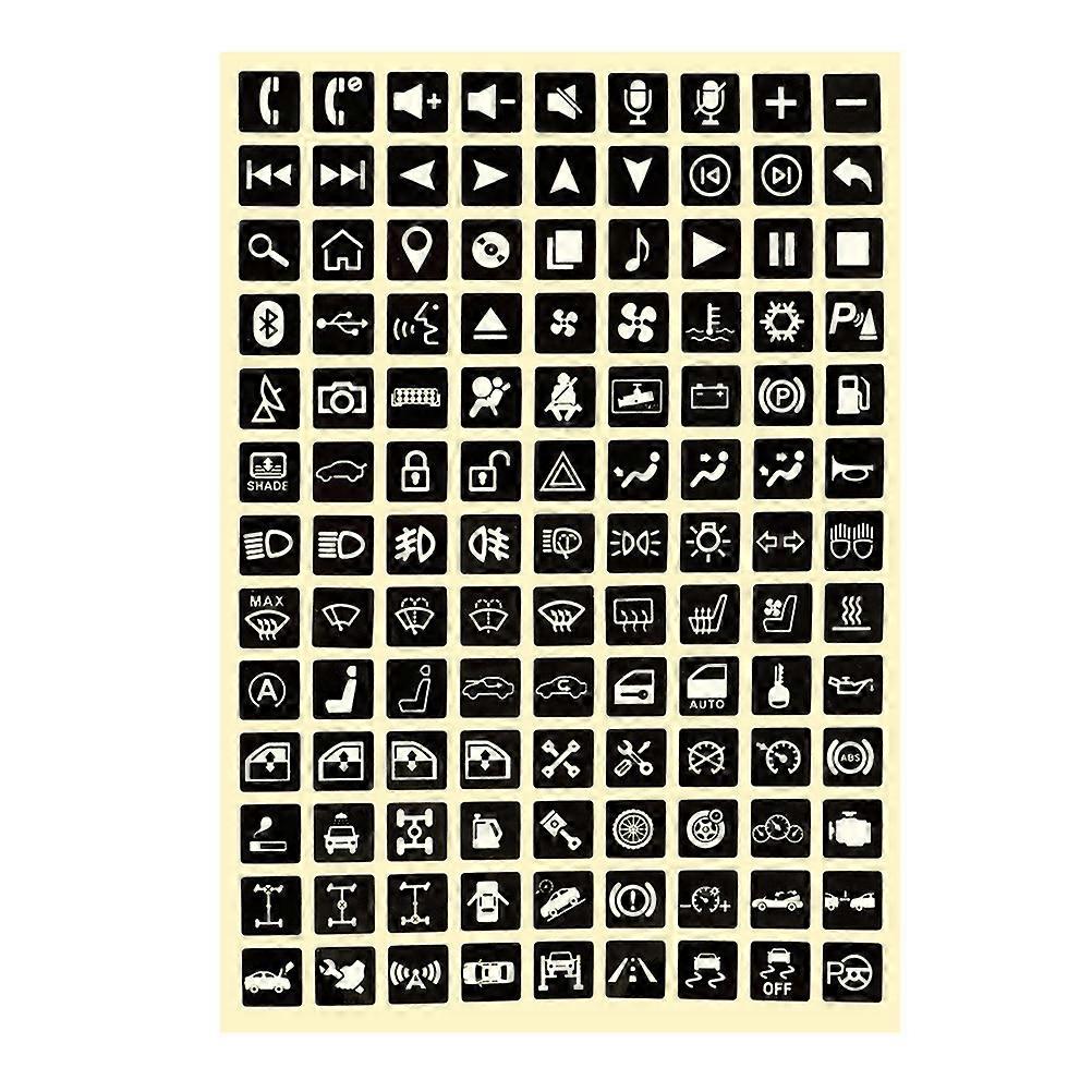 Multifunction Button Stickers Car Luminous Sticker Car Light Stickers ...