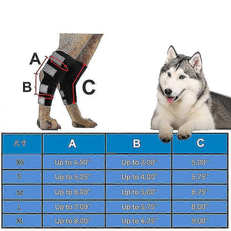 Dog Rear Leg Brace Long Version Canine Hock Wraps With Safety ...