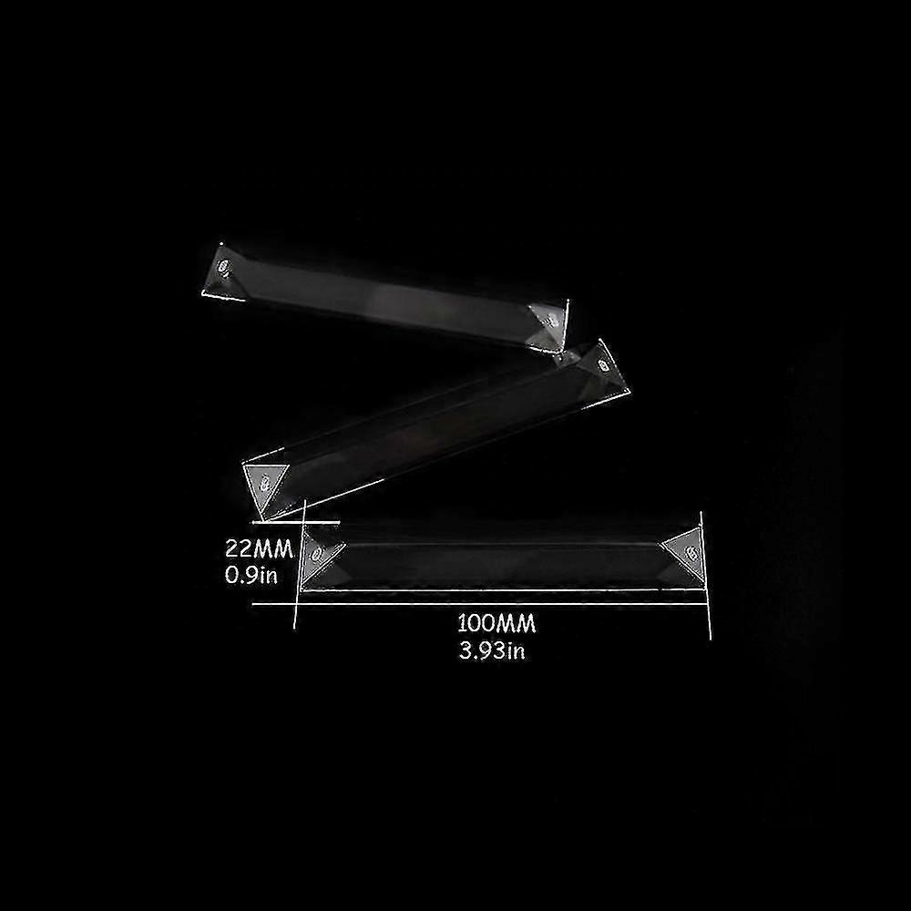 Glass Rectangle Hanging Crystal Chandelier Prism Drop Pendant In For ...