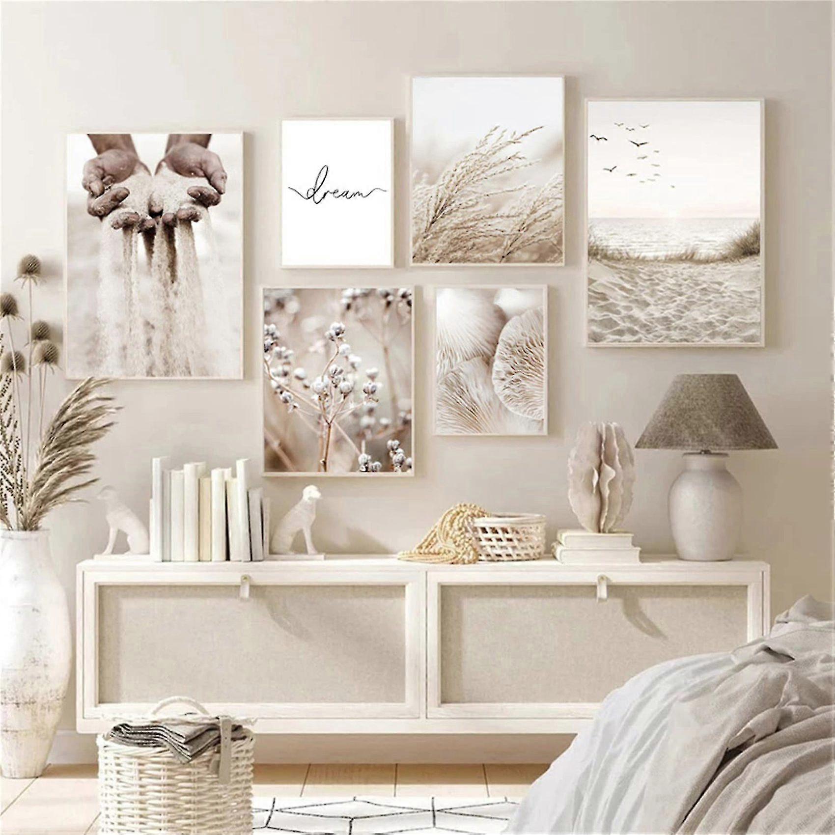 1 Set Of 3 Poster Set Wall Pictures Boho Nature Pampas Grass Art Poster ...