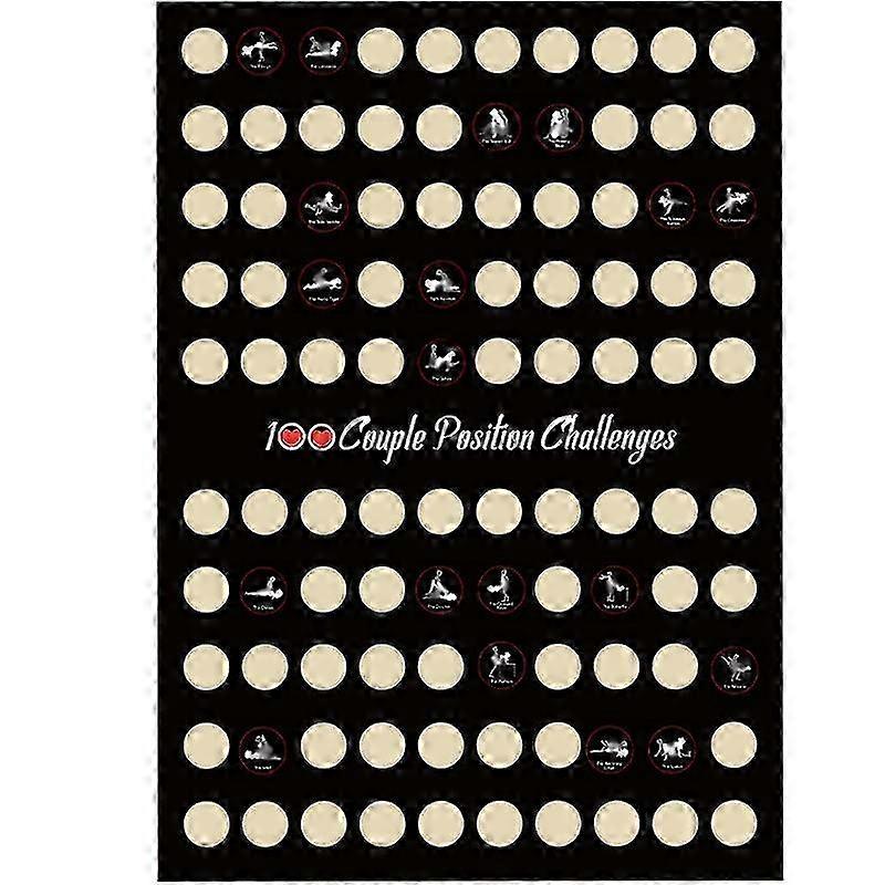 Valentine"s Day Scratch Card Poster 100 Sex Positions Challenge Scratch ...