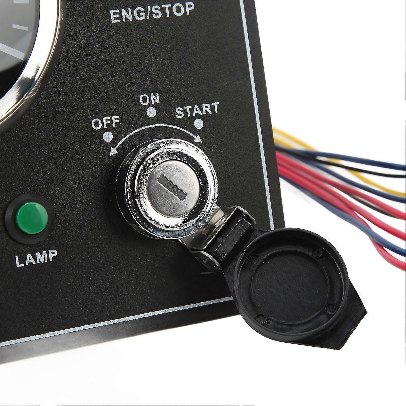 Boat Instrument Panel Multifunction 4000RPM Red Backlit RV Switch Panel ...