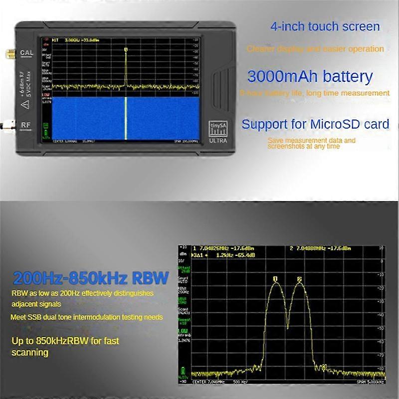 New Ultra 4 Inch Spectrum Analyzer Handheld Analyzer 4 Inch Display ...
