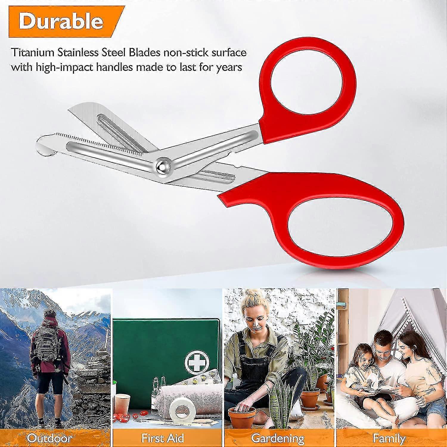 Trauma Shears, 3 Pack Medical Scissors, Premium Bandage Scissor For ...