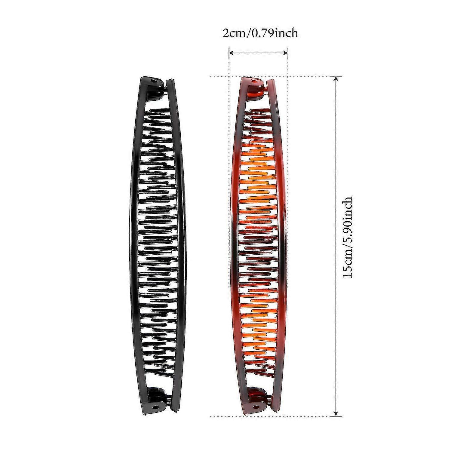 6 Pieces Clincher Combs Banana Combs Banana Clip Grip Comb Fishtail ...