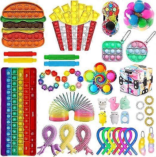 31 Pieces Fidget Toy Pack, Fidget Set with Dimples, Fidget Toy Pack for ...