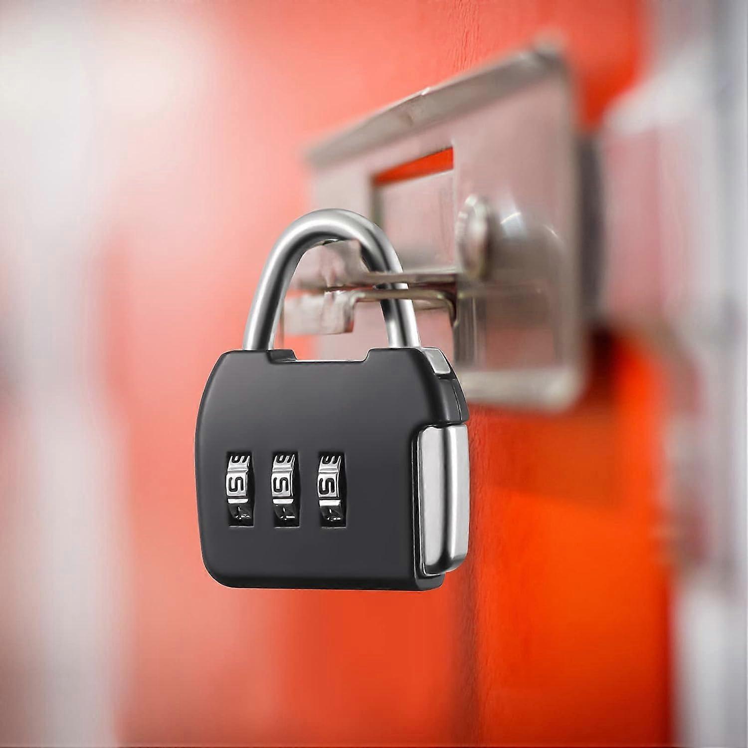 Mini Padlock 3 Digit Combination Padlock - Luggage Locks Padlock Small ...