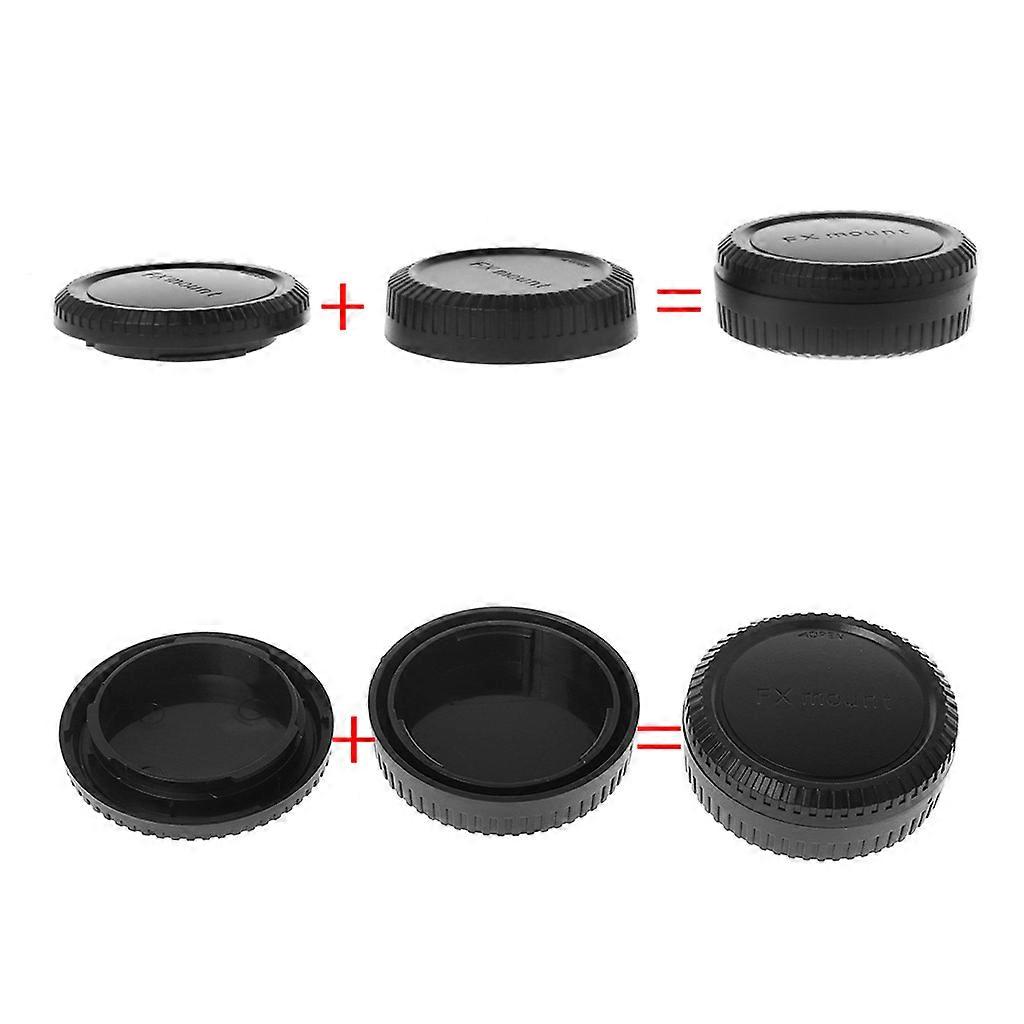 Rear Lens Body Cap Camera Cover Anti-dust Protection Plastic Black for Fuji Fujifilm FX X Mount ...