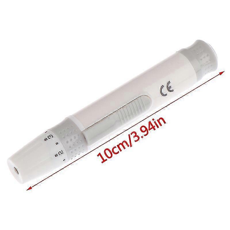 Lancet Pen Lancing Device Diabetics 5 Adjustable Depth Blood Sampling ...