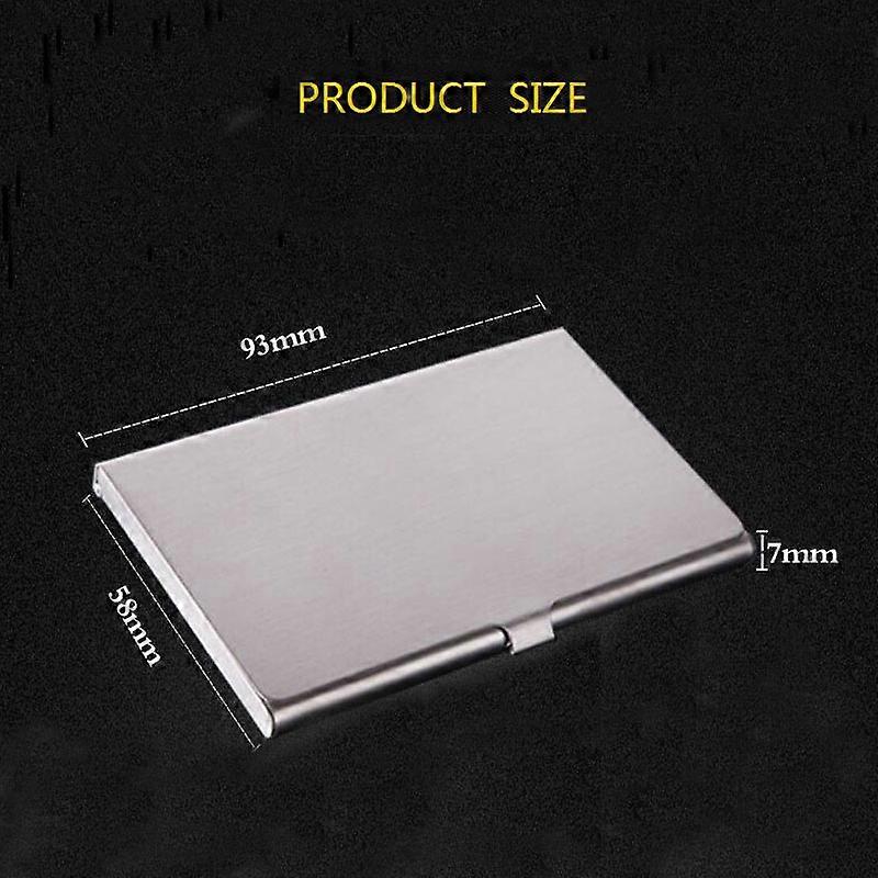 Fashion Card Holder Stainless Steel Silver Aluminium Credit Card Case ...
