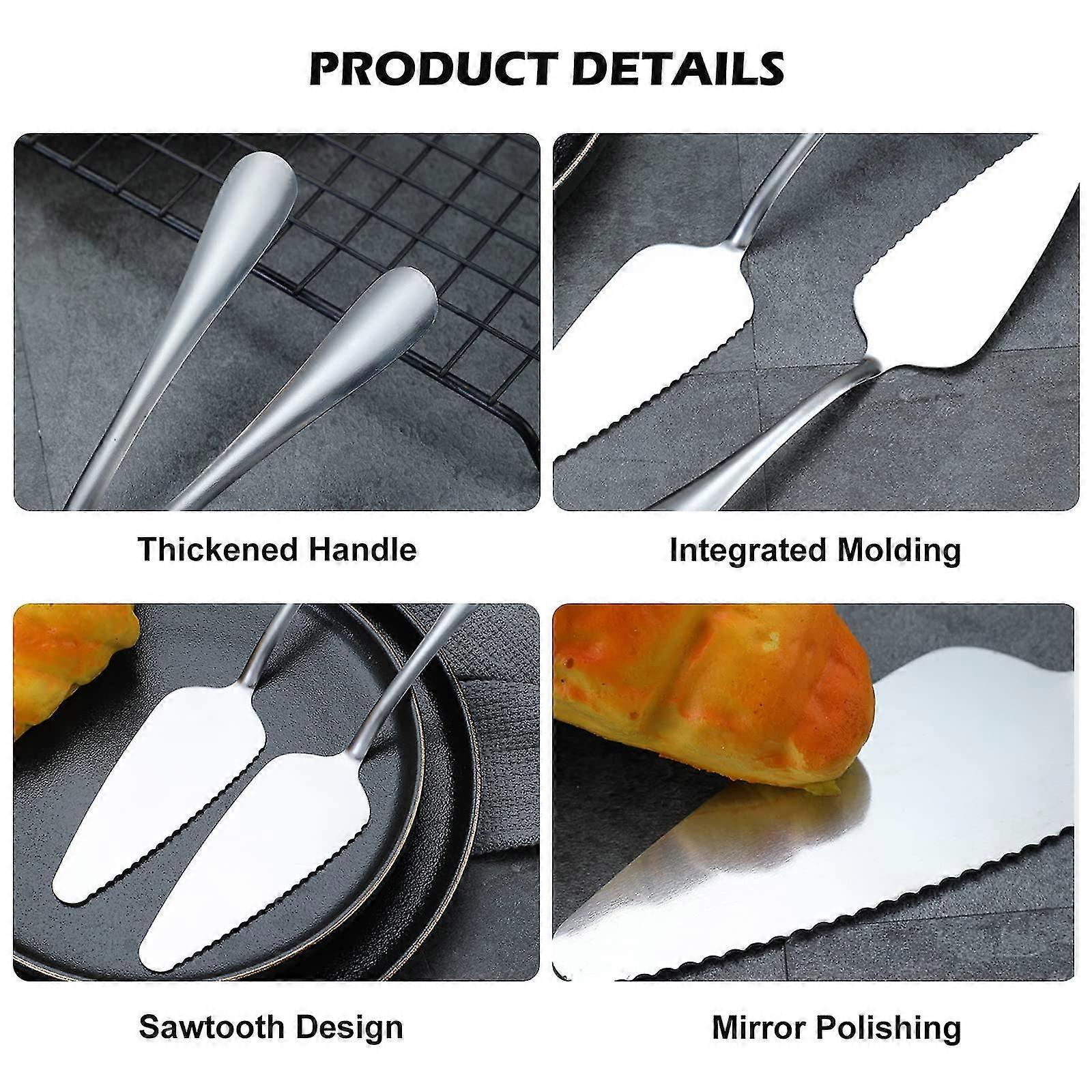 6pcs Cake Slice And Pie Server,cake Pizza Pie Server,stainless Steel ...