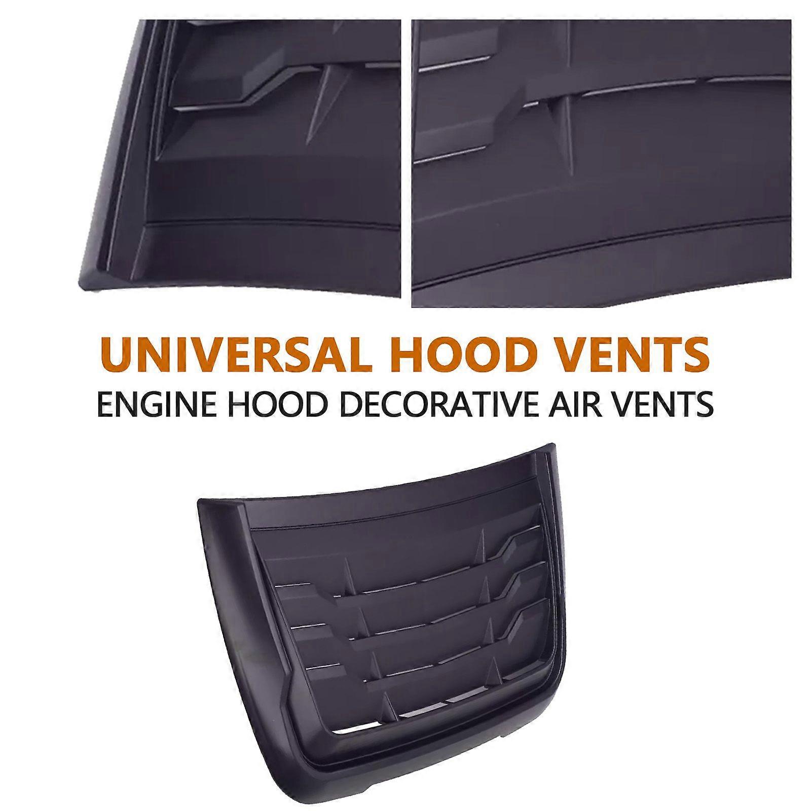 Air Flow Intake Hood Scoop Vent Bonnet Cover Trim Car Decorative Matt ...
