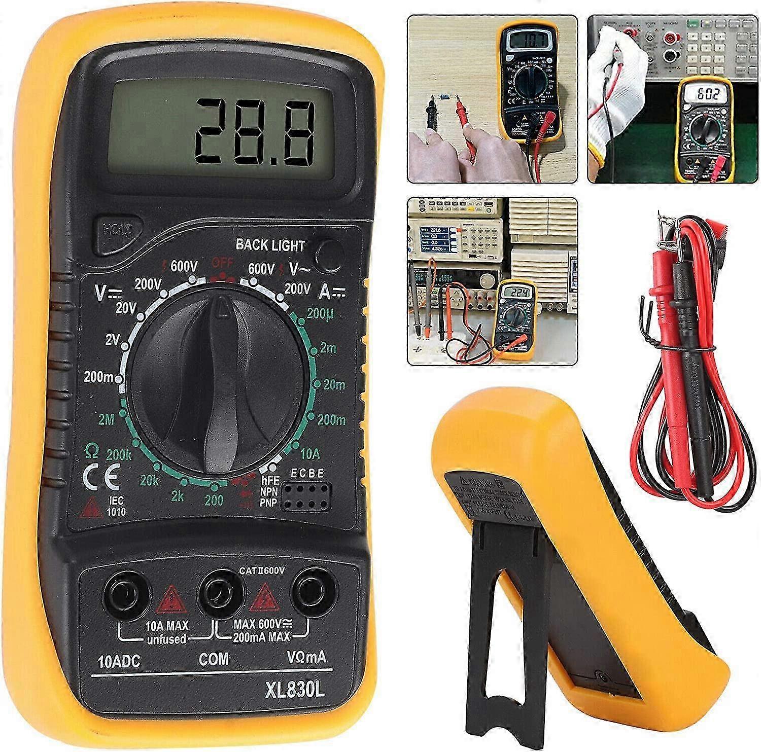 Digital Multimeter Volt Meter Electricity Tester Voltage Tester Multi ...