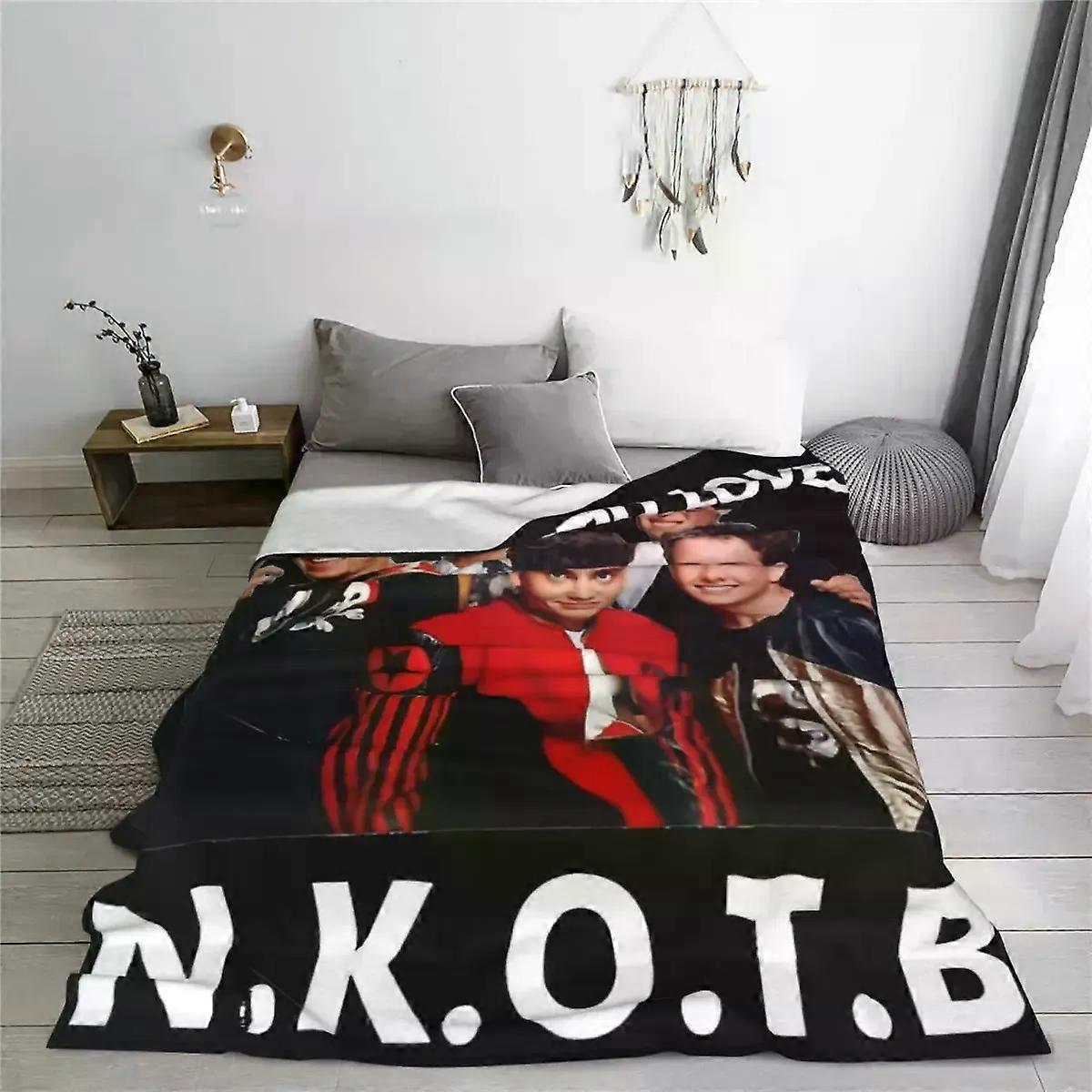 New Kids On The Block Music Band Blankets Flannel Textile Decor NKOTB ...