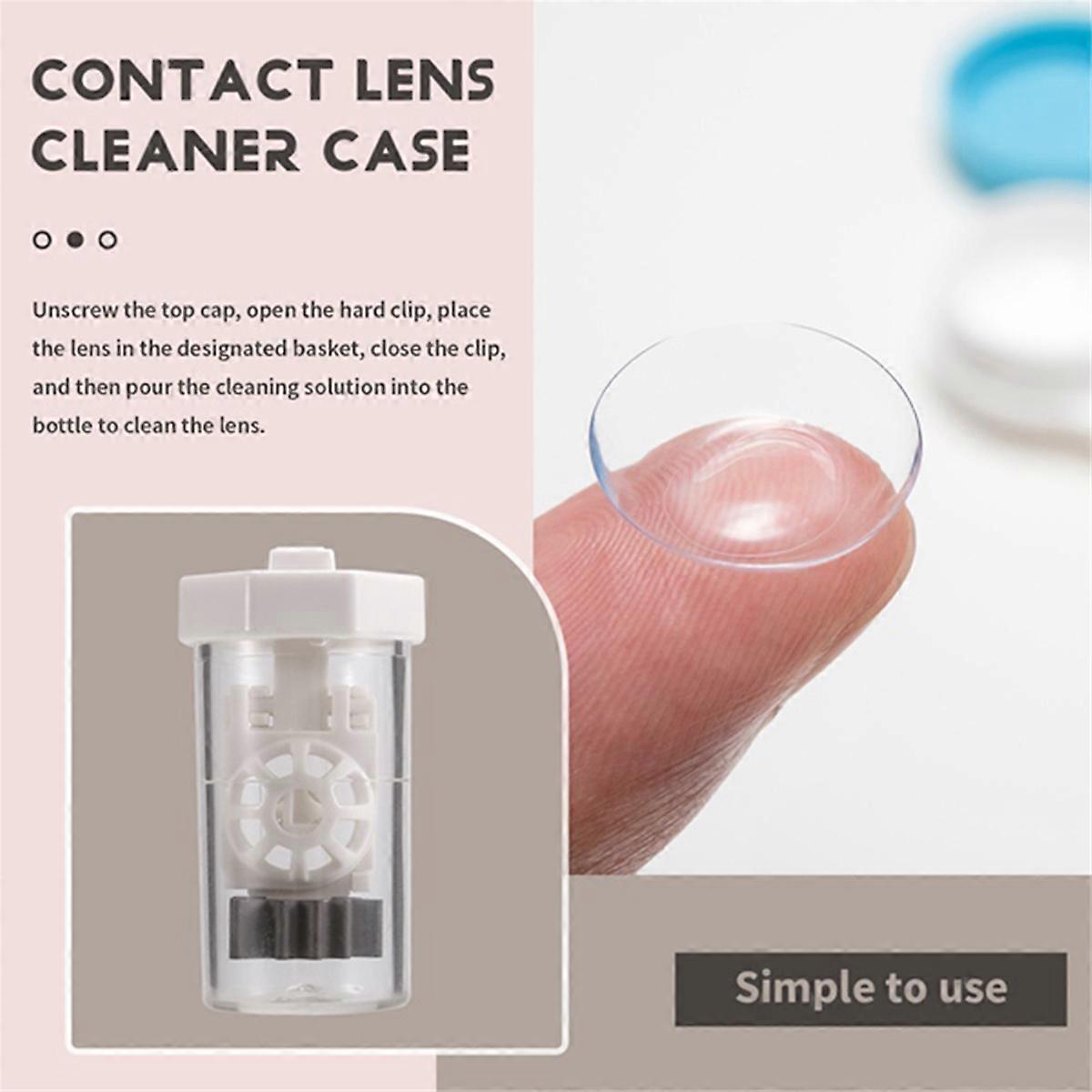 4 Pieces Hydrogen Peroxide Contact Lens Cleaner Case | Fruugo UK