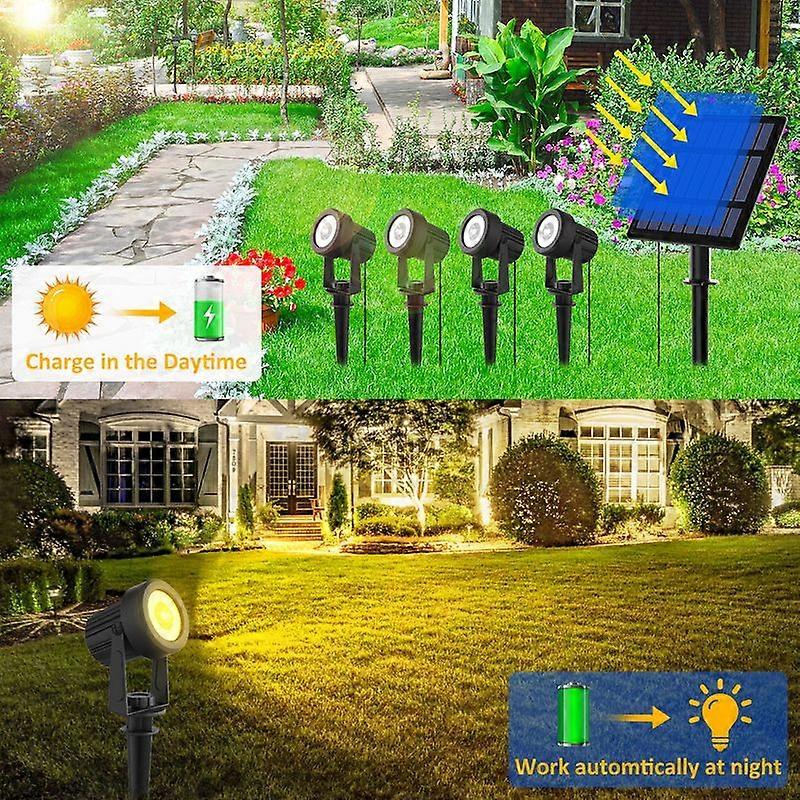 3000K/6000K/RGB Solar LED Light Outdoor Solar Spotlight Solar Garden ...