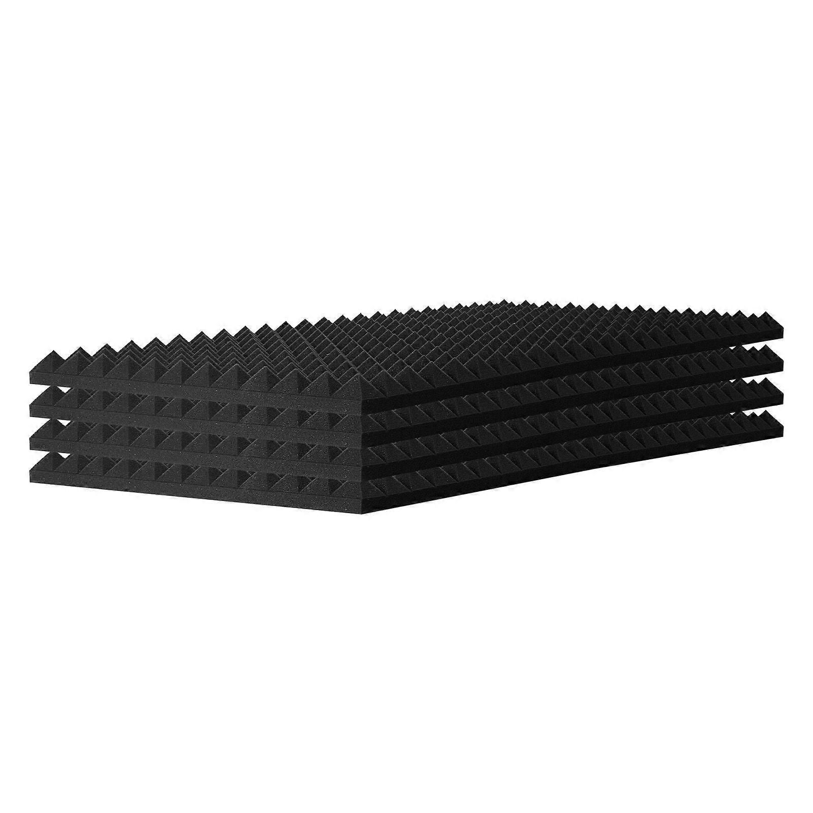 Akustiska skumpaneler, 4-pack 48 x 24 x 2 tum, pyramiddesignade ...