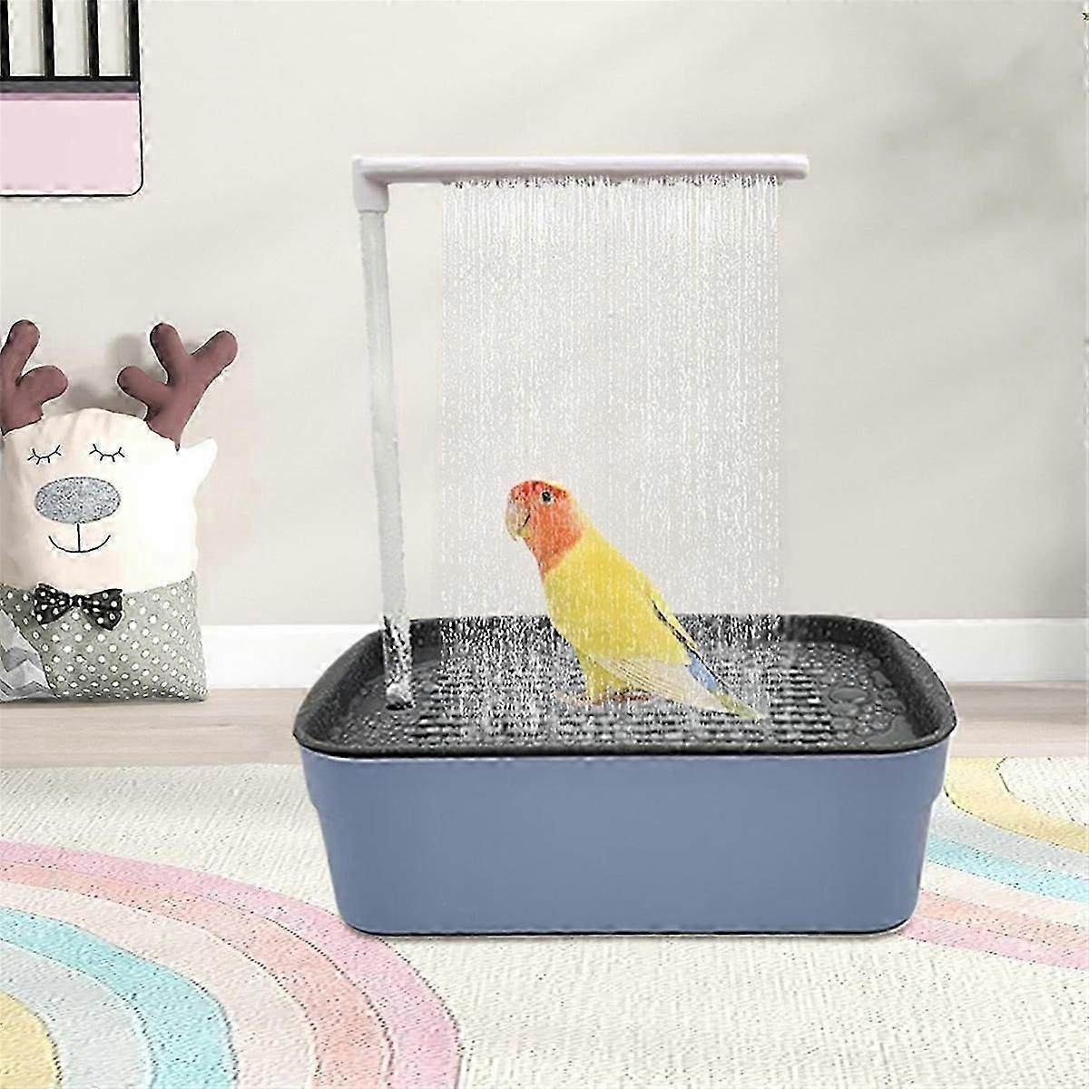 Bird Shower Tub Parrot Automatic Bath Pet Circulating Water Bath Tub ...