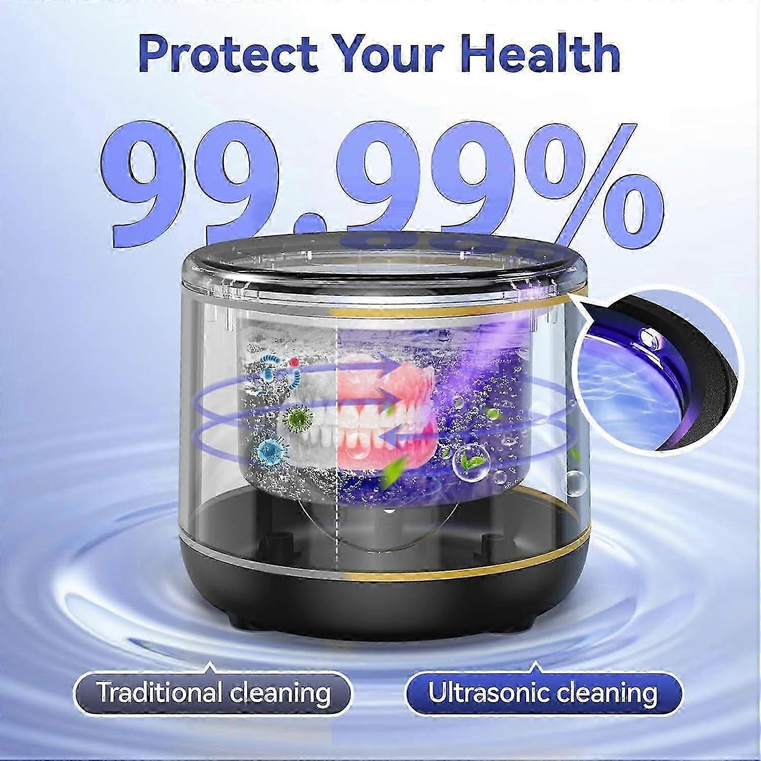 Ultrasonic Retainer Cleaner, 45khz Ultrasonic Denture Cleaner Machine ...