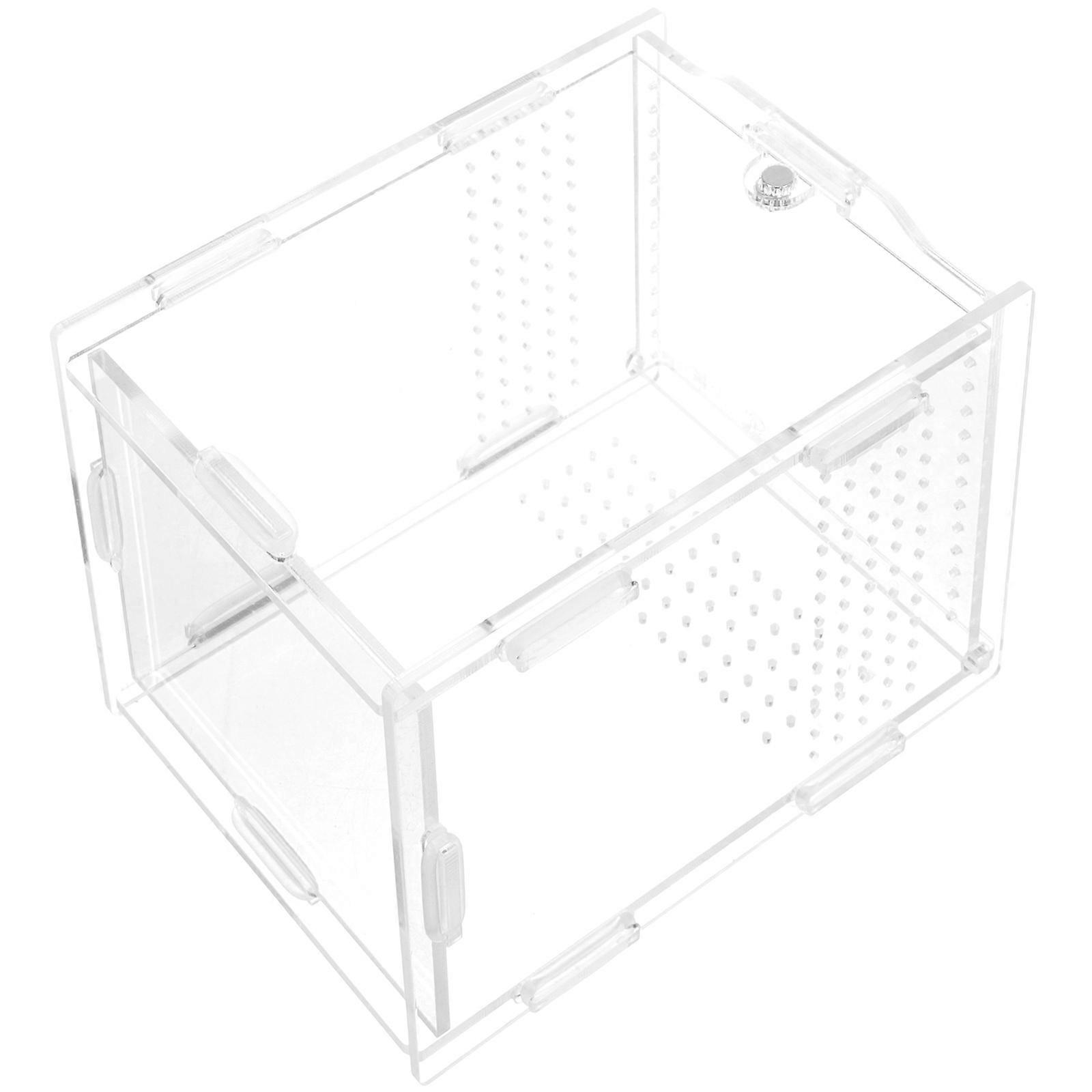 Clear Acrylic Reptile Terrarium Kit with Ventilation for Lizards ...