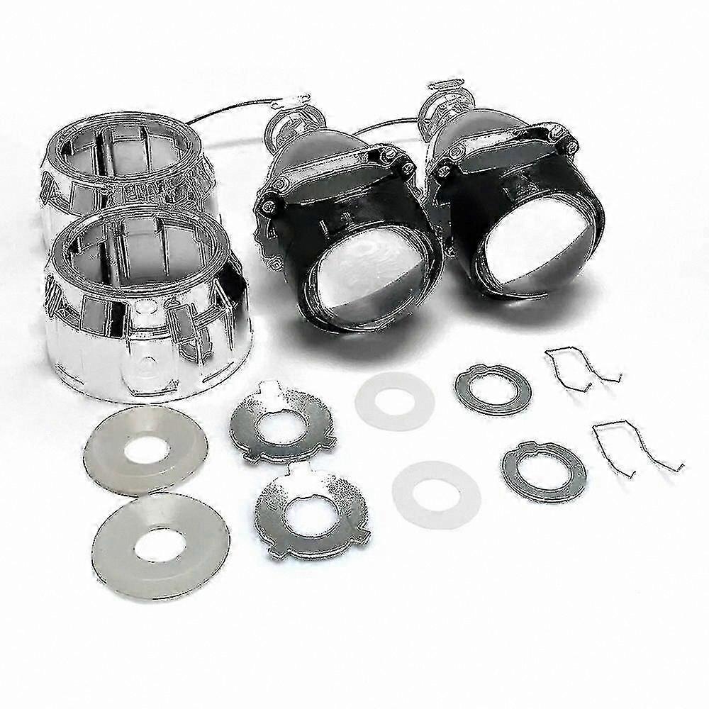 2-Piece Set 2.5" Bi-Xenon HID Projector Lenses with Shrouds for Car ...