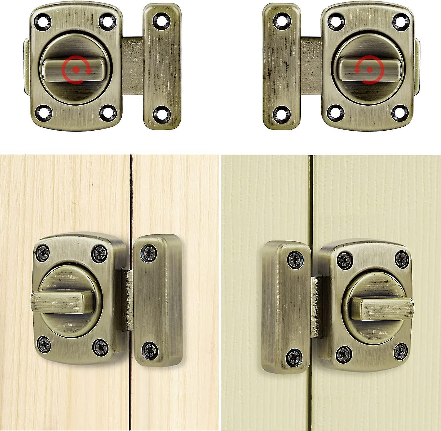 Door Latch Safety Rotary Door Latch Lock Zinc Alloy Door Revolving Door ...