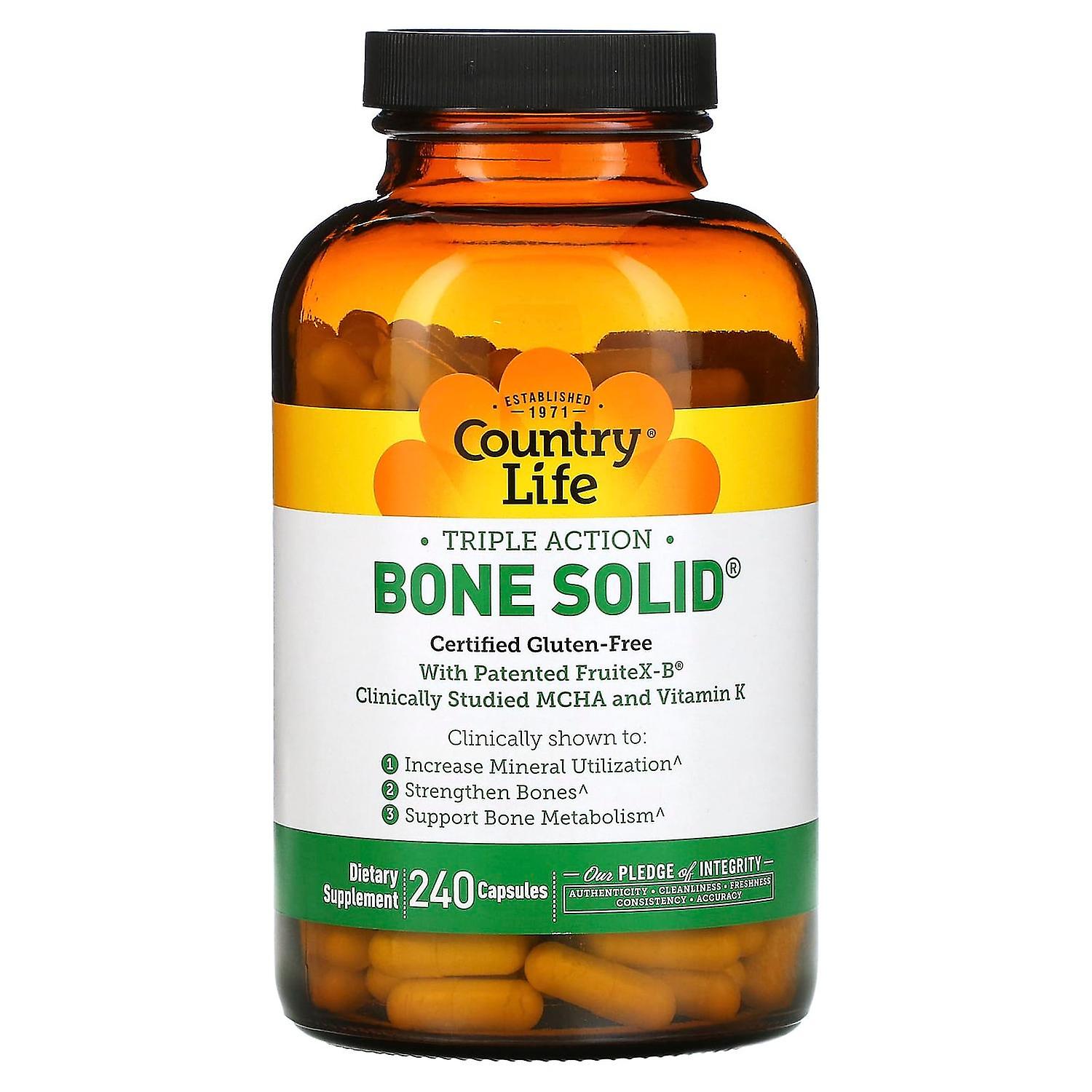 Country Life, Triple Action Bone Solid, 240 Capsules | Fruugo UK