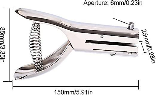 Punching Machine, 6mm Circular Slot Puncher Portable Paper Punches for ...