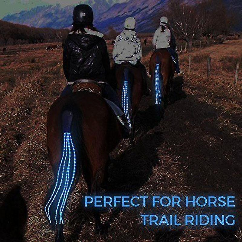 100Cm red Horse Equipment Riding Tail Trappings Equestrian Led Flashing ...