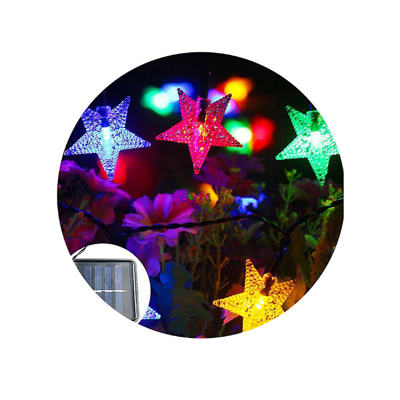 Solar Led Star Outdoor Garden Decorative String Lights | Fruugo UK