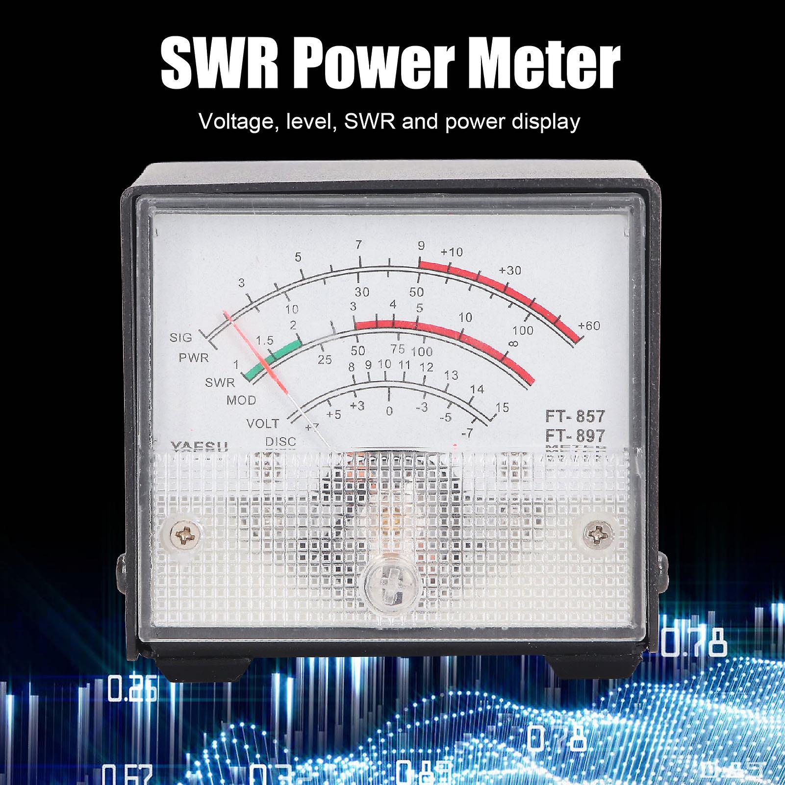 Yaesu FT857 FT897 SWR Test Meter with Pointer Type Power Detector ...