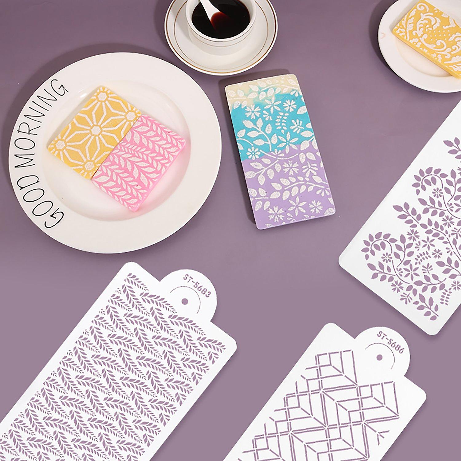 Cake Decoration Template Wipe Easily Foldable Lightweight Anti-crack ...