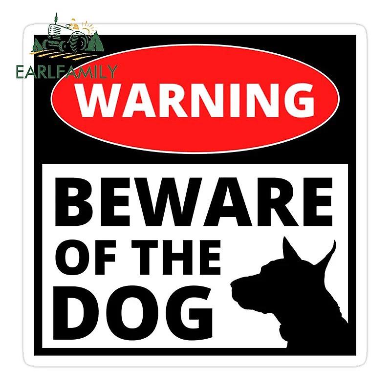 13cm x 9.7cm Warning Beware Dog Safety Sign Animal Attack Pet Fence ...