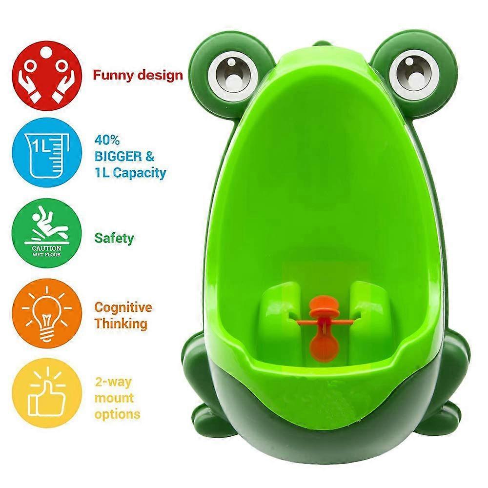 Baby urinal boy frog wall urinal child standing Green | Fruugo UK