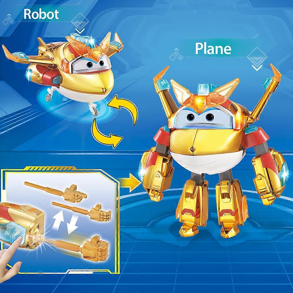 6 Inches Deluxe Transforming Supercharged Golden Boy With Light Sound 2 ...