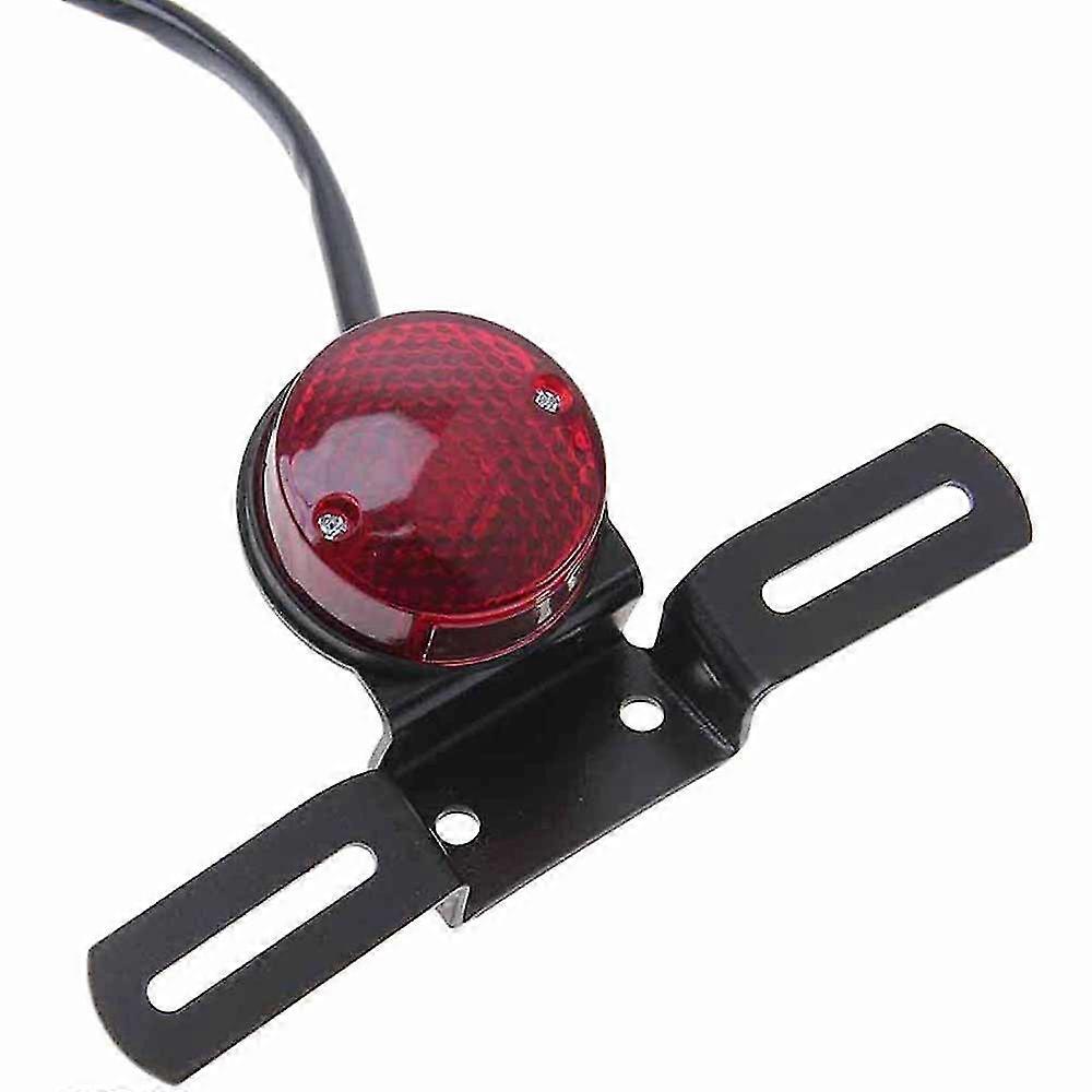 Exquisite Retro Motorcycle Tail Light Moto Rear Indicator License Plate ...