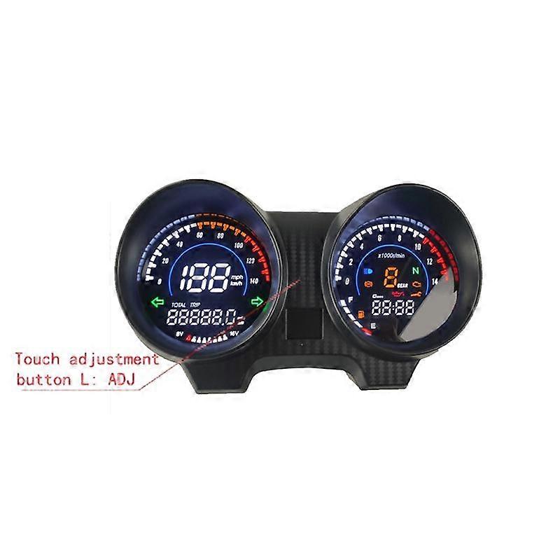 LED Digital Dashboard Motorcycle RPM Meter Speedometer for Brazil 150 ...