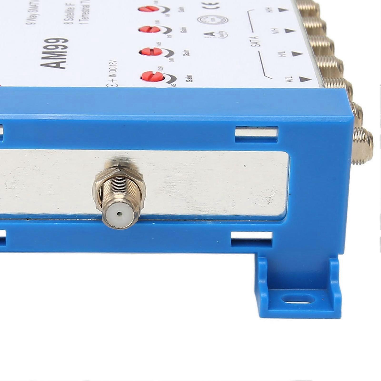 9 Way Smatv Amplifier Professional Plug And Play Satellite Tv Splitter ...