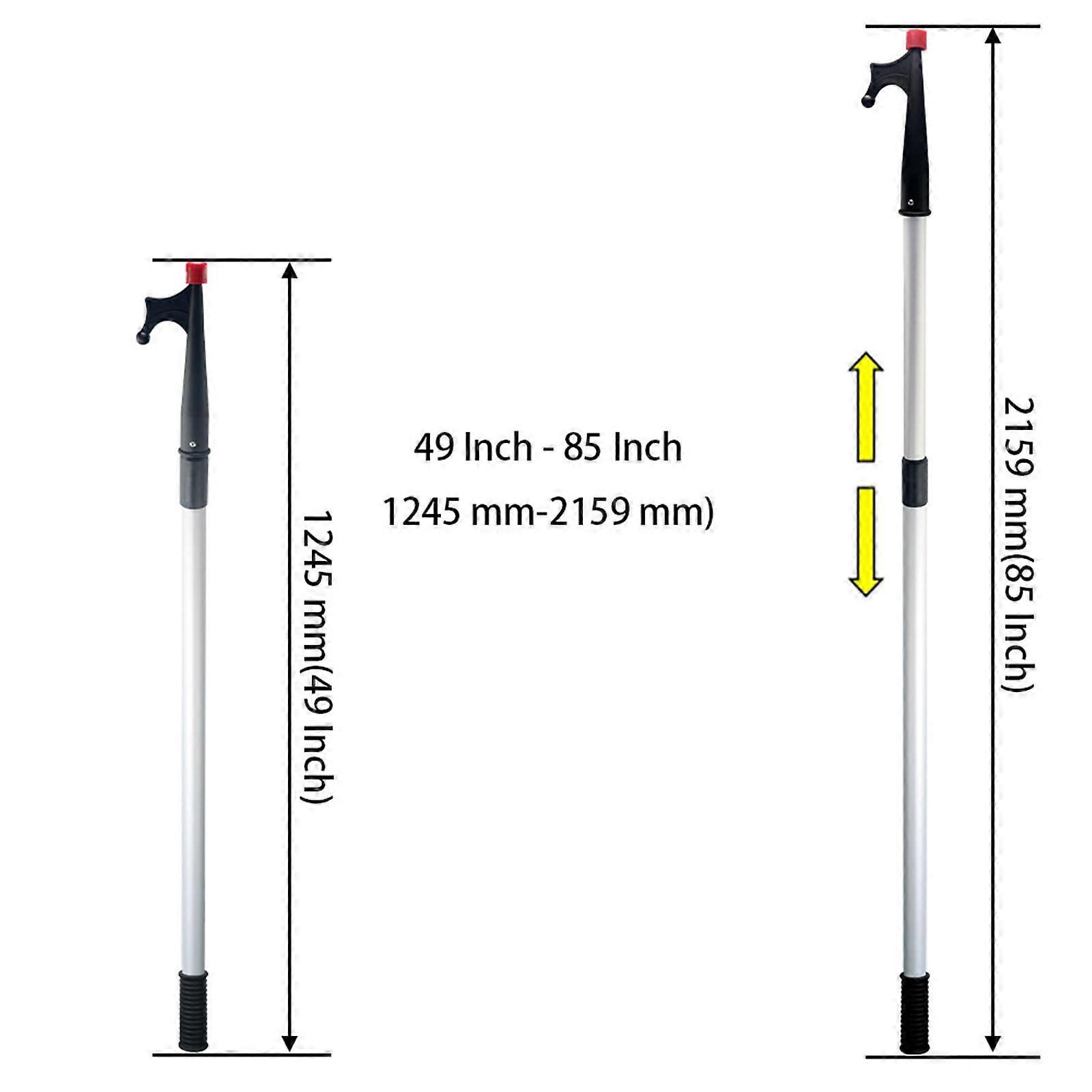 Telescoping Boat Pole Marine Boating Accessories Extend Boat Push Hook ...