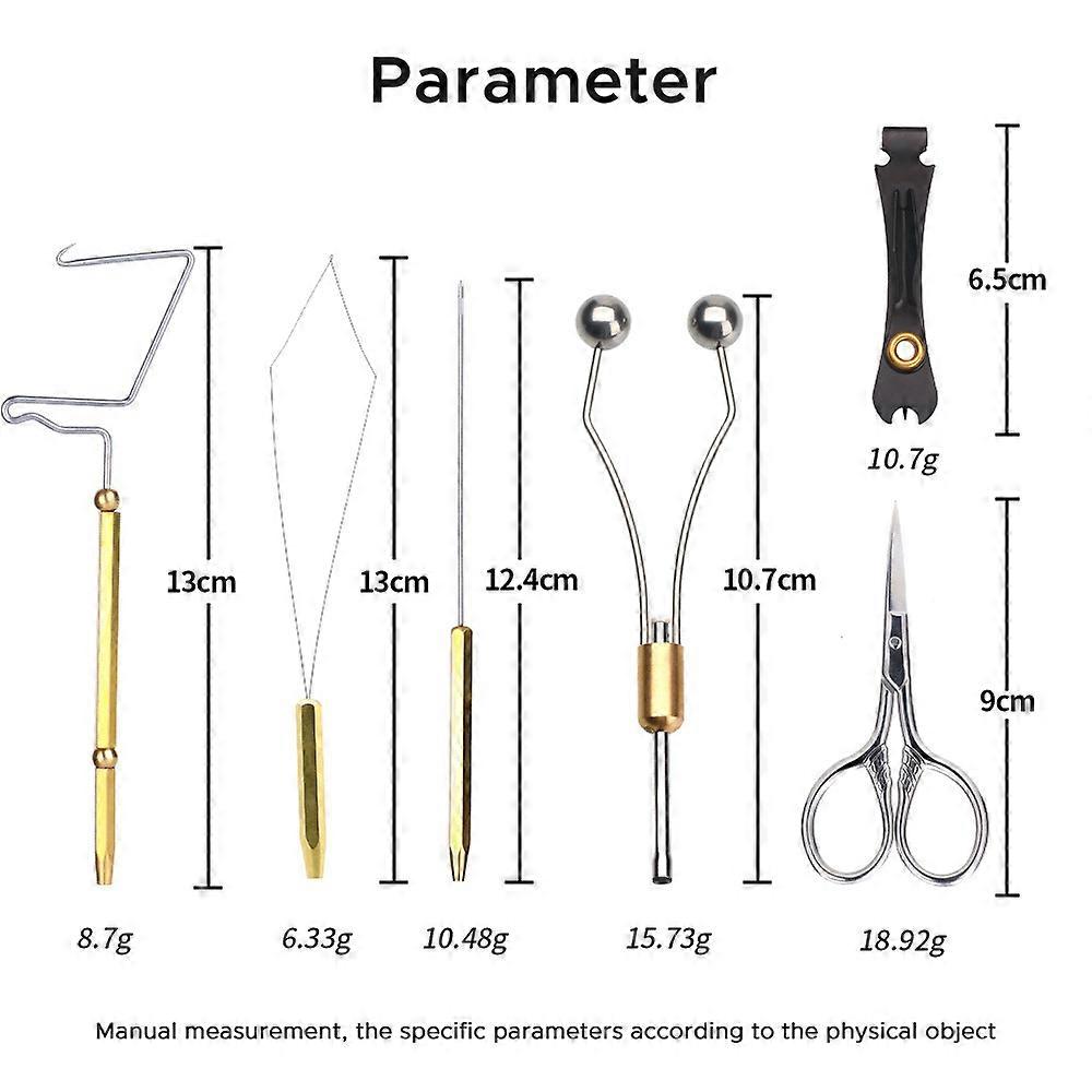 Fly Tying Tools Kit with Fly Tying Threader Needle Whip Finisher ...